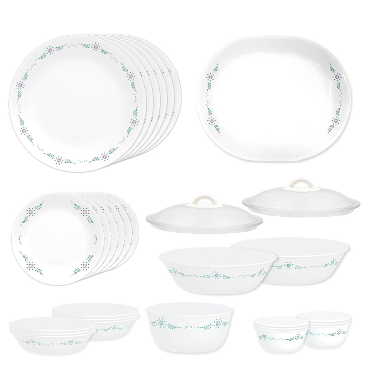 Corelle Livingware Series English Garden 30 Pcs Dinner Set – New ...