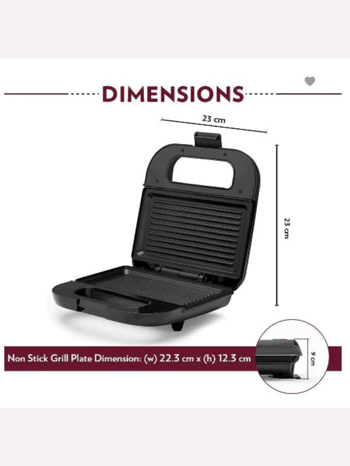 BOROSIL Novus Grill Sandwich Maker 750W – New Variety Store (IN)