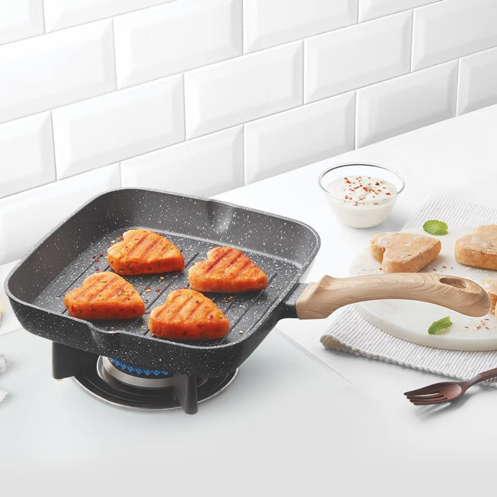 Borosil Vajra Nonstick Grill/Fry Pan, Square – New Variety Store (IN)