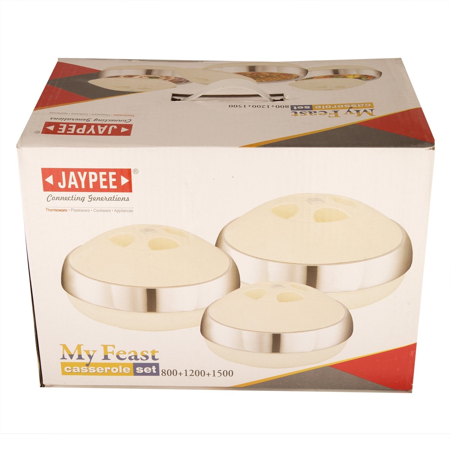 Jaypee My Feast Set of 3 Casserole Hot Pot Set 1500+1200+800 ml – New ...